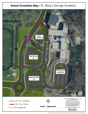 Traffic and Parking Maps for Parents | St. Mary's Springs Academy