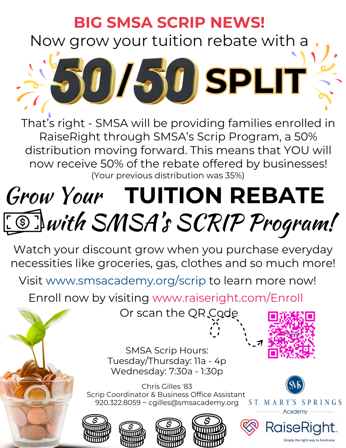 SMSA SCRIP - Gift Card Fundraising with RaiseRight | St. Mary's Springs ...