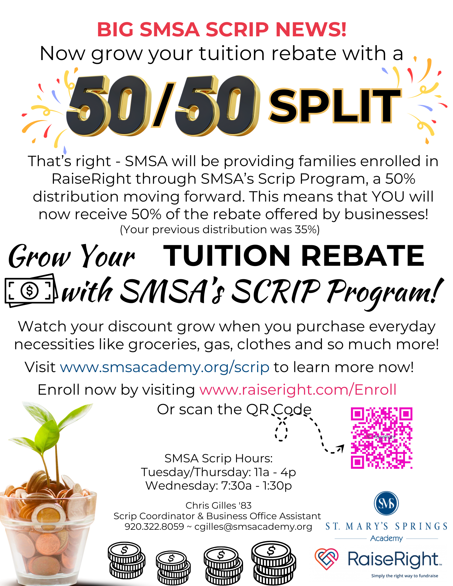 SMSA SCRIP - Gift Card Fundraising with RaiseRight | St. Mary's Springs ...