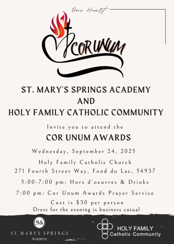 Cor Unum Invitation 2025 (5) | St. Mary's Springs Academy